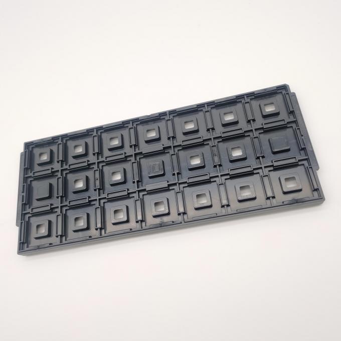 QFP Jedec IC Trays มีรูปร่างสี่เหลี่ยมและความสามารถในการใช้งานได้หลากหลาย