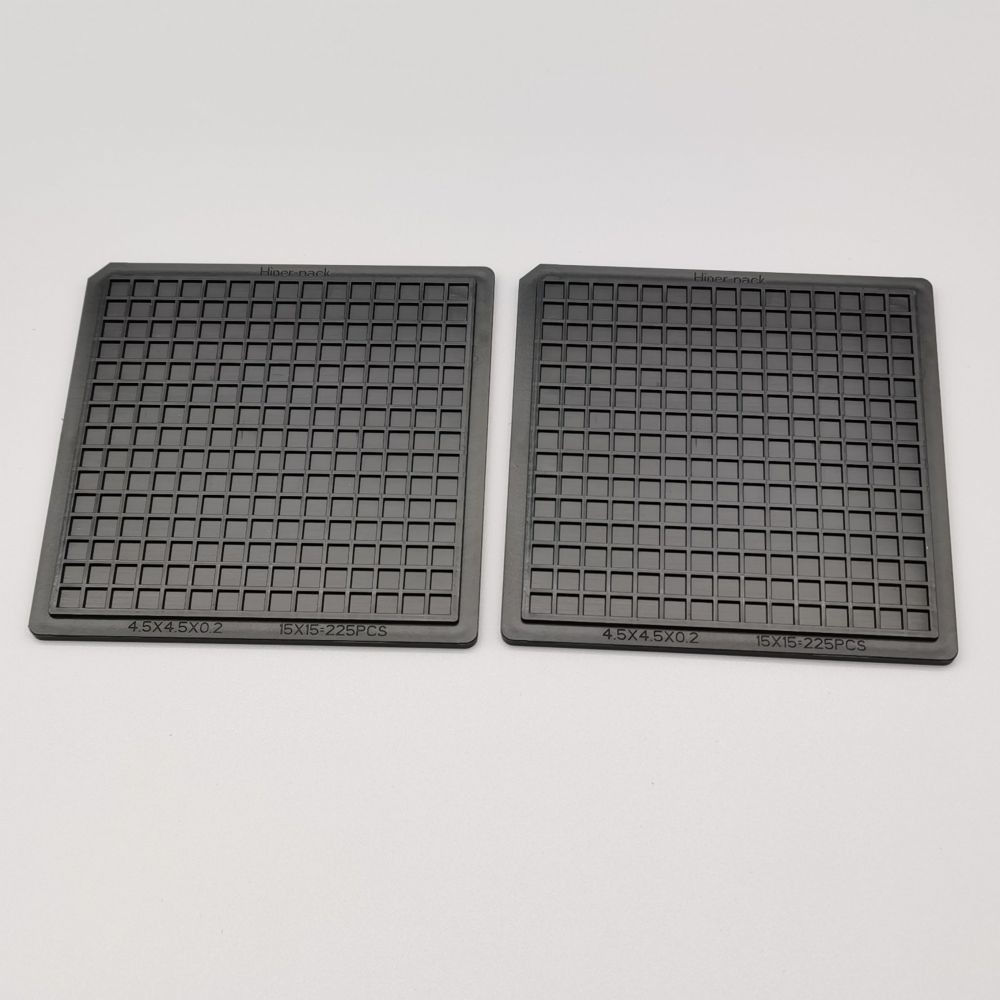 ชิ้นส่วนอิเล็กทรอนิกส์ Waffle Pack Tray Stable Resistance ESD ABS กำหนด ...